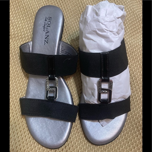 Solanz Sole Comfort | Shoes | Solanz Sole Comfort Slide Wedges Sz 7m ...
